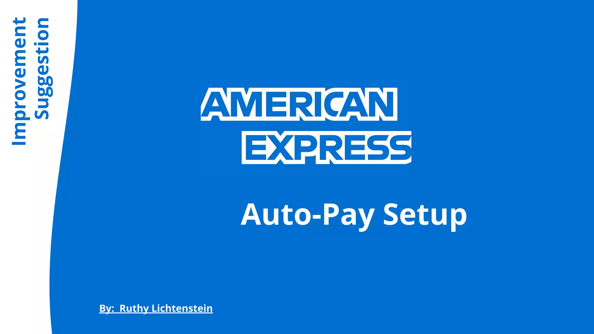 Amex: Auto-pay Setup | PDF