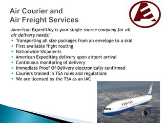 American Expediting Overview | PPTX