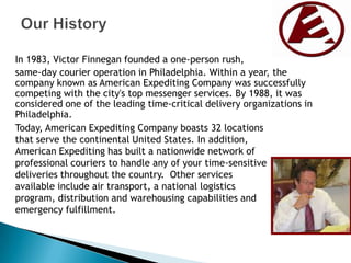 American Expediting Overview | PPTX