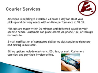 American Expediting Overview | PPTX