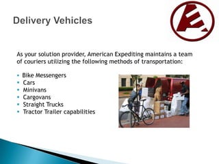 American Expediting Overview | PPTX