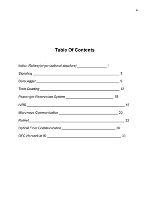 INDIAN RAILWAYS TRAINING REPORT BY AMEYA VASHISHTH | PDF