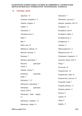 IT pagrindai. Sąvokos.Ir kita. | DOCX