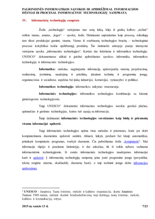 IT pagrindai. Sąvokos.Ir kita. | DOCX