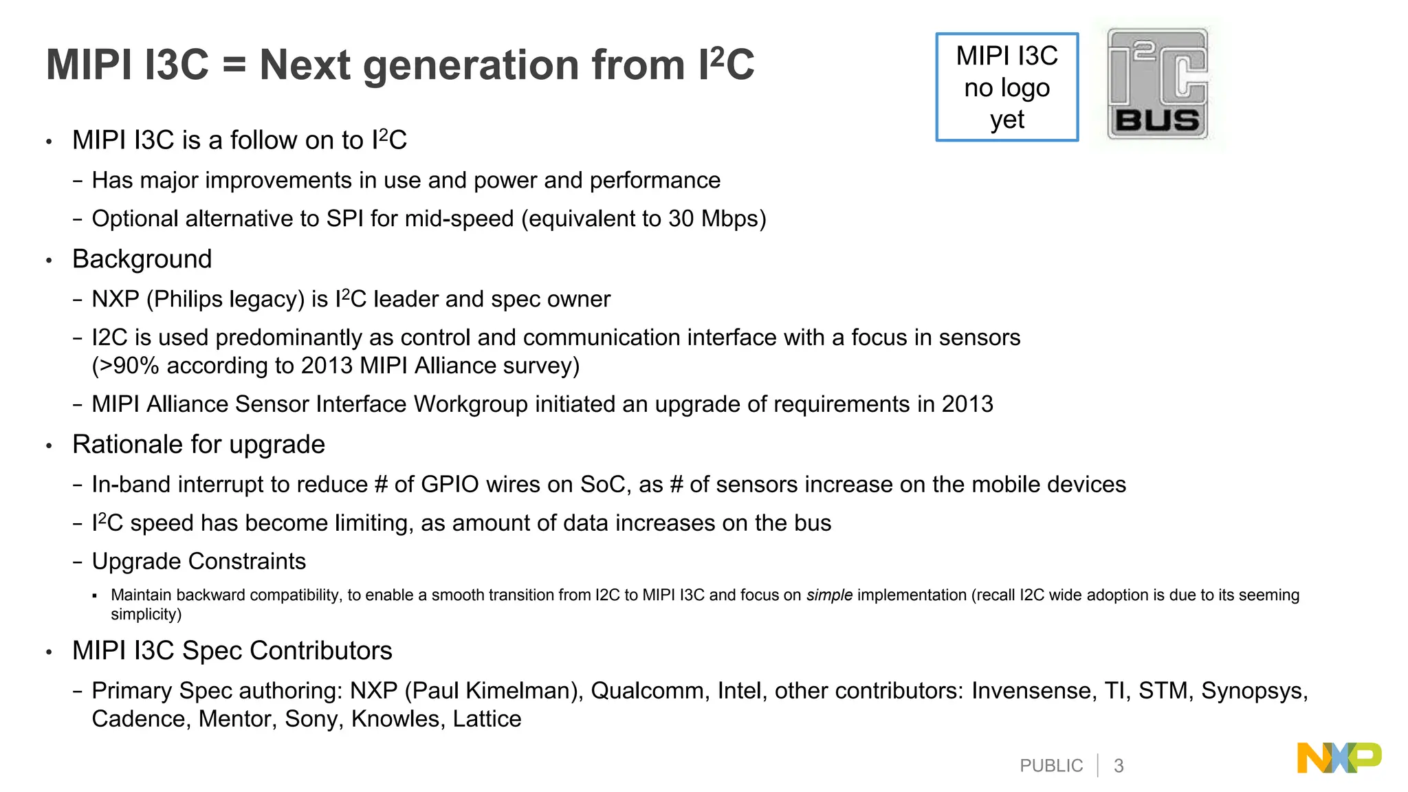 This Document gives a complete understanding of the I3C protocol which is introduced by the MIPI ...