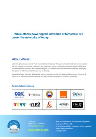 Atrinet - Lifecycle Service Manager | PDF