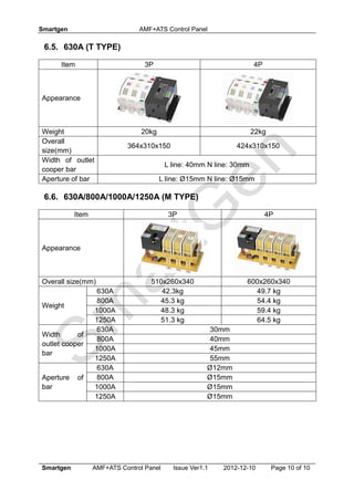 Amf+ats control panel v1.1 en | PDF