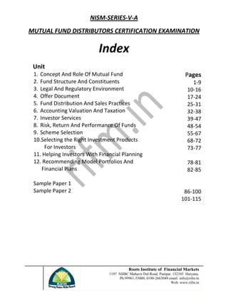 Amfi practice-book-sample-new | PDF