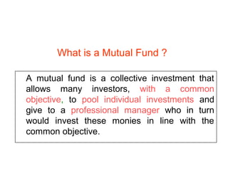 Basic Of Mutual Fund | PPT