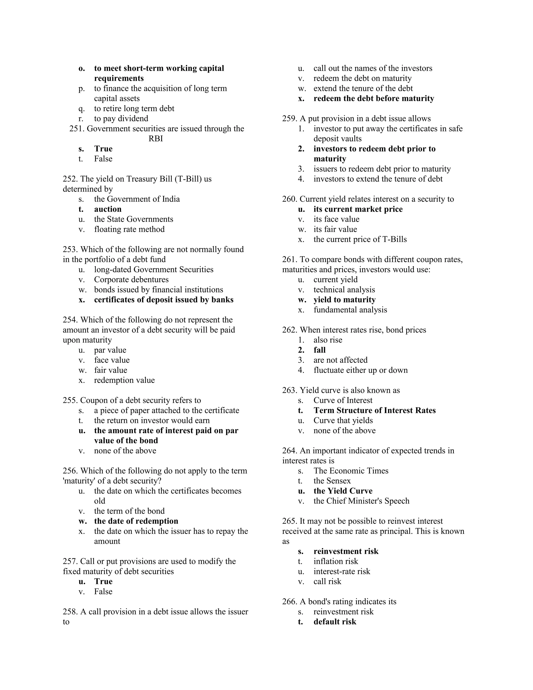 NISM V-A sample 500 questions | DOC