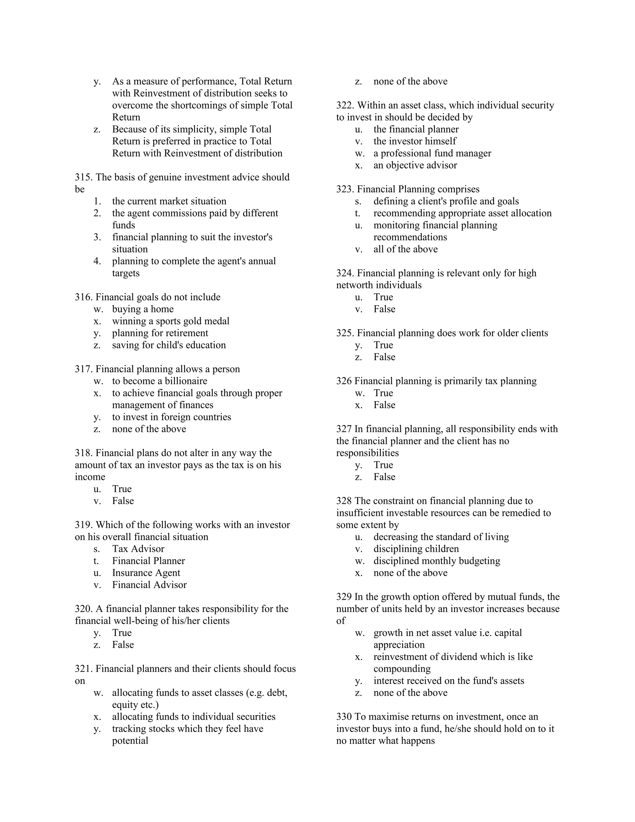 NISM V-A sample 500 questions | DOC