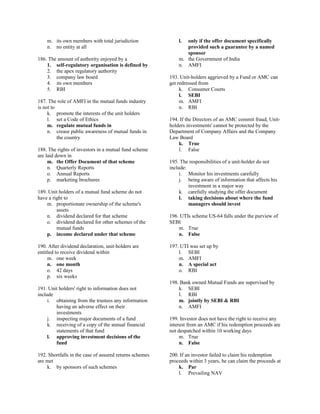 NISM V-A sample 500 questions | DOC