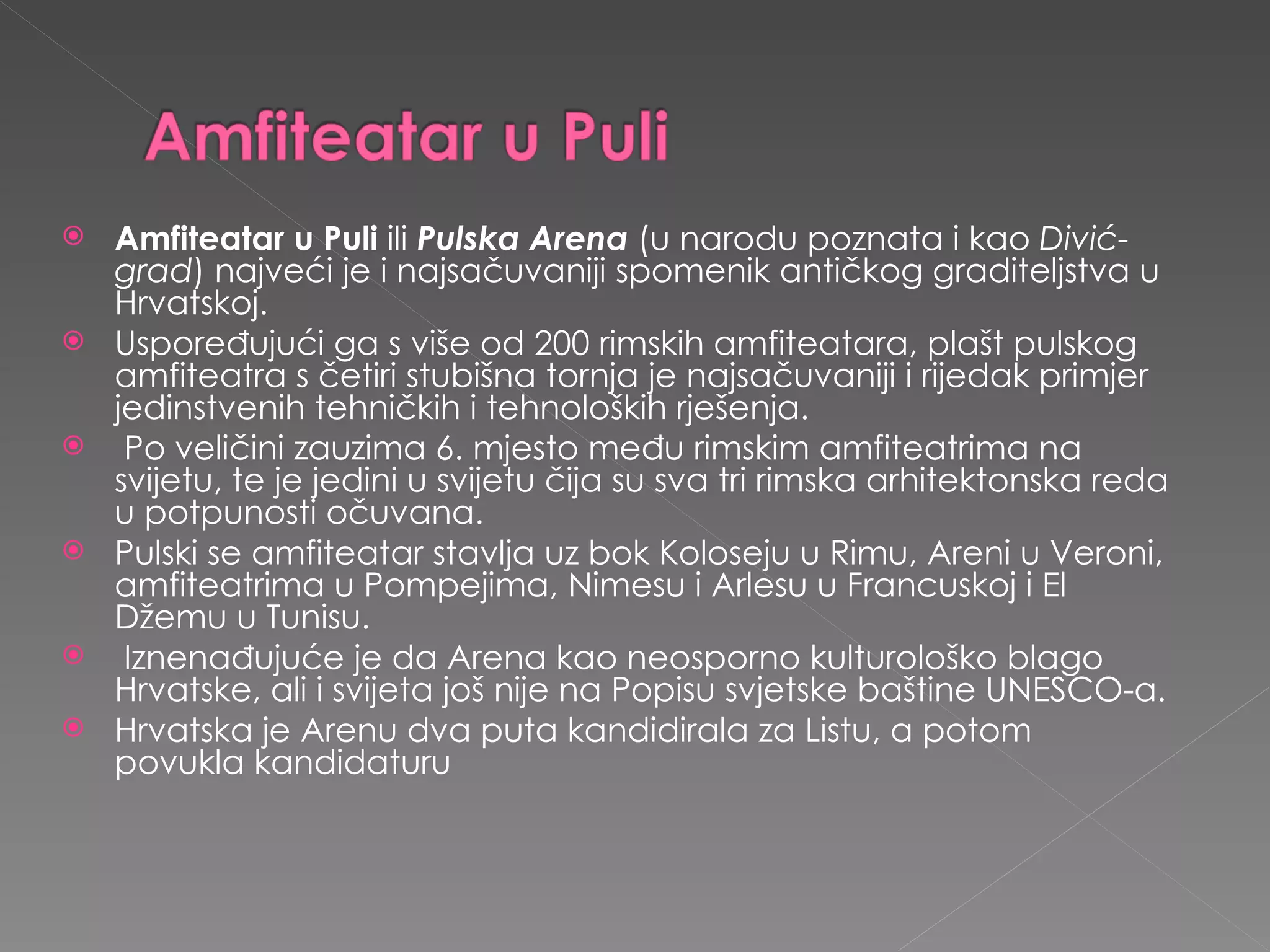 Amfiteatar u puli | PPT