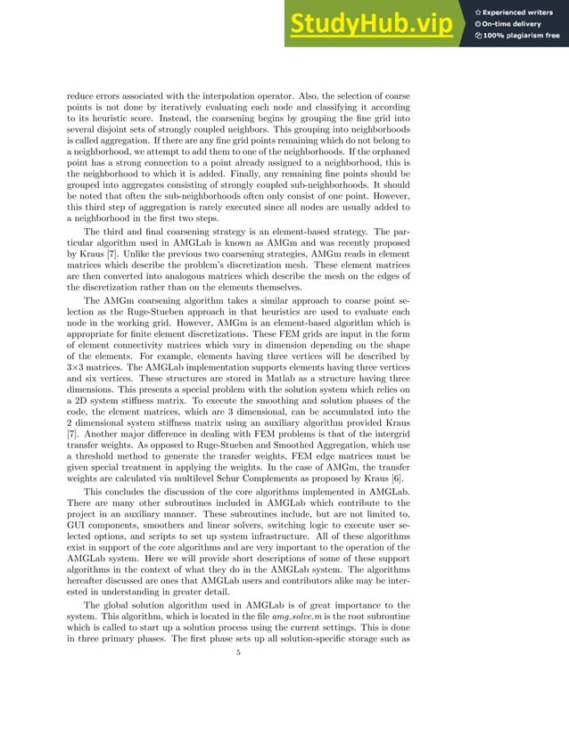 AMGLAB A COMMUNITY PROBLEM SOLVING ENVIRONMENT FOR ALGEBRAIC MULTIGRID METHODS | PDF