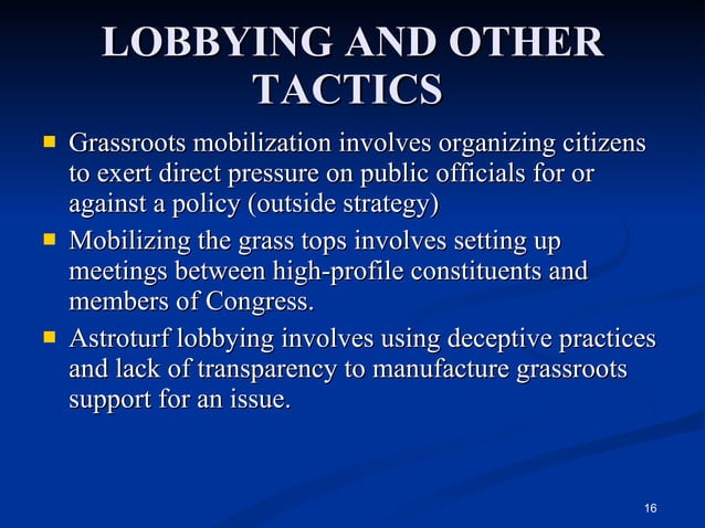 American Government - Chapter 8 - Interest Groups | PPT