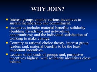 American Government - Chapter 8 - Interest Groups | PPT