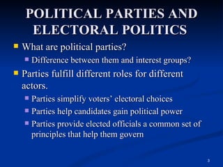 American Government - Chapter 9 - Parties and Campaigns | PPT
