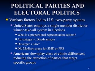 American Government - Chapter 9 - Parties and Campaigns | PPT