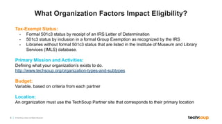 TechSoup Eligibility, Validation, & Qualification_ What Does It All ...