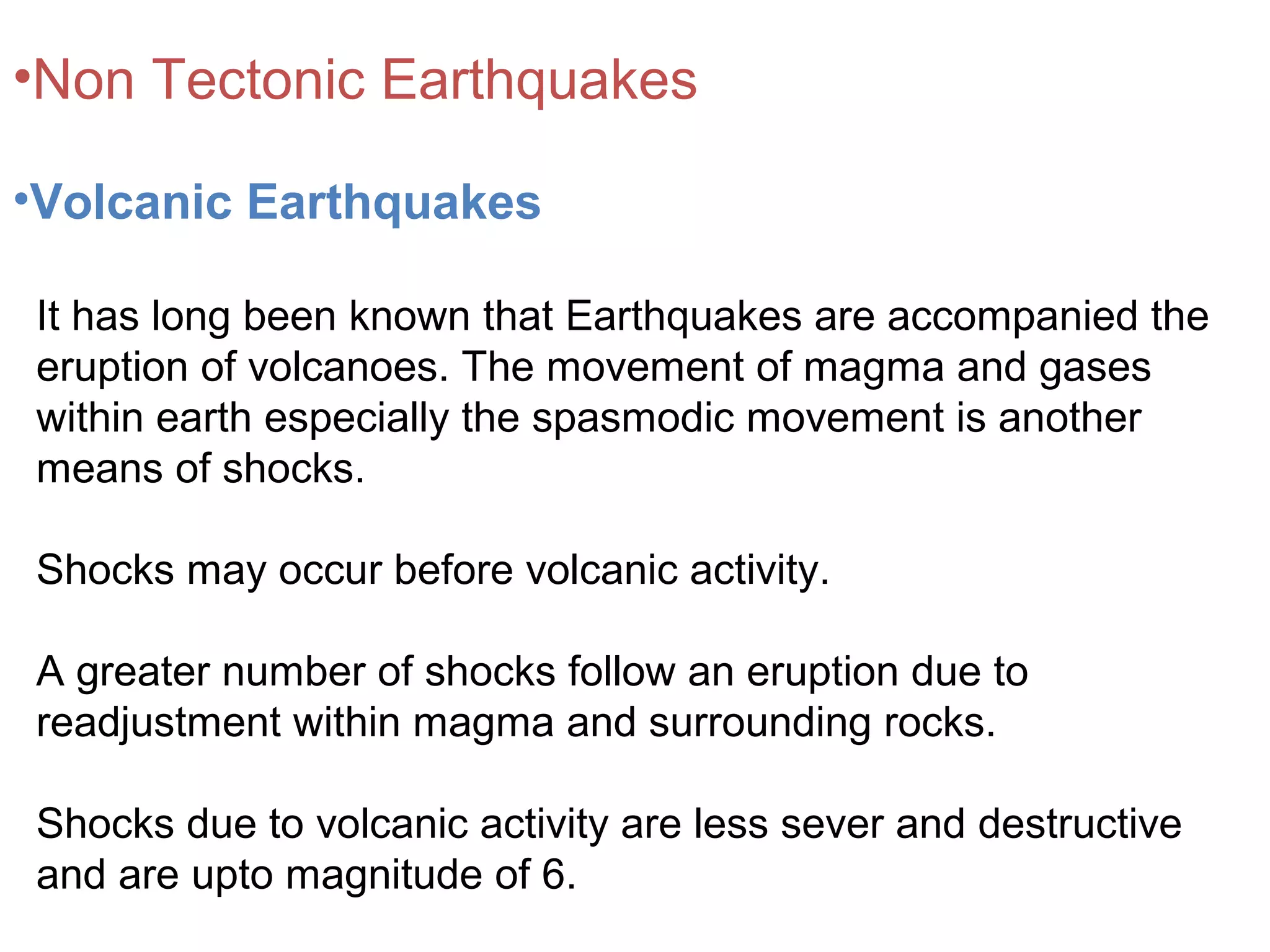 Causes of earthquakes.... | PPT