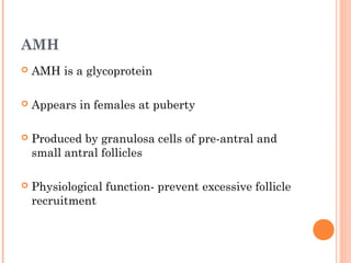 Amh and ovarian reserve | PPT