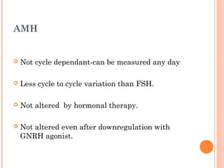 Amh and ovarian reserve | PPT