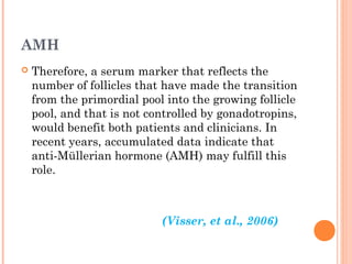 Amh and ovarian reserve | PPT