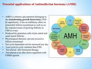 Anti-Mullerian Hormone (AMH) -Novel Biomarker & its Applications | PPTX