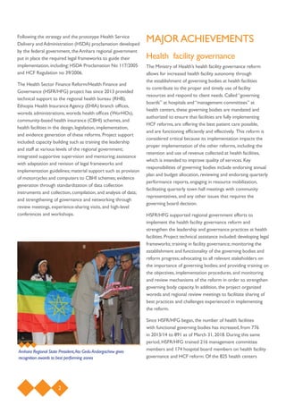 HSFR/HFG End of Project Regional Report - Amhara | PDF