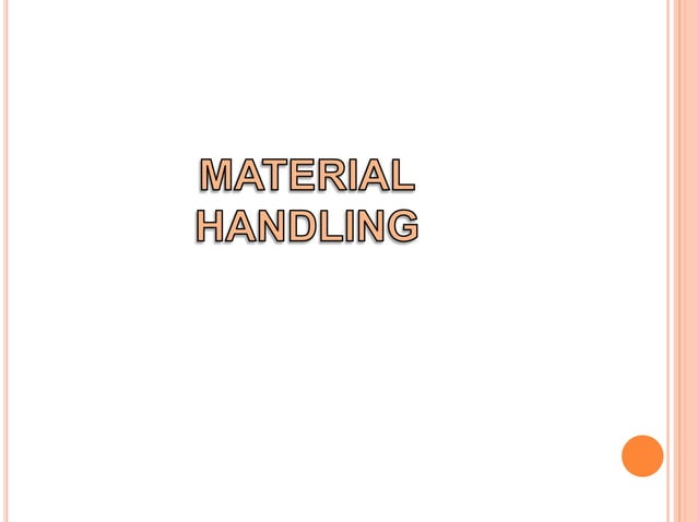 Automated Material Handling System | PPTX | Automotive Industry | Industries