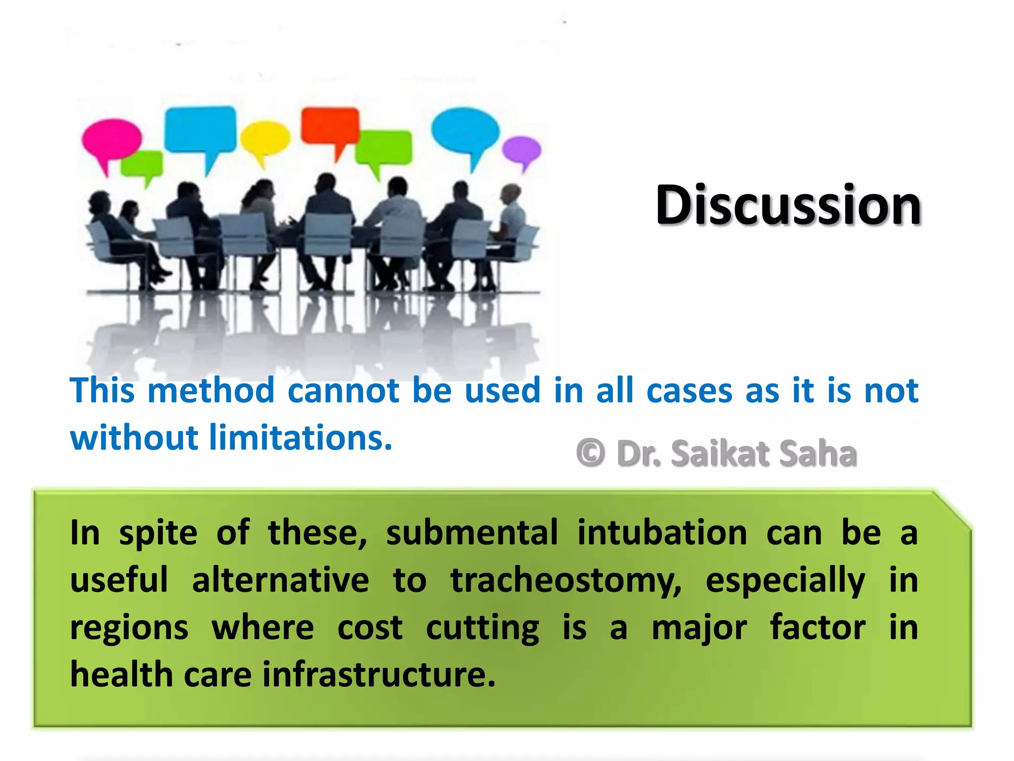 Submental Intubation - (Steps Of The Procedure Explained) | PPSX