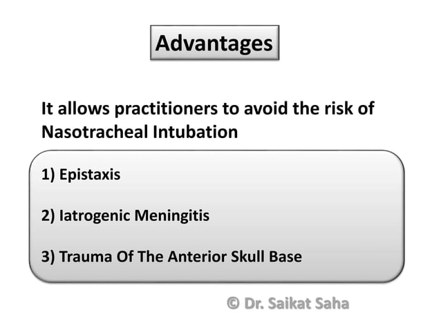 Submental Intubation - (Steps Of The Procedure Explained) | PPSX ...