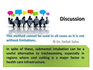 Submental Intubation - (Steps Of The Procedure Explained) | PPSX