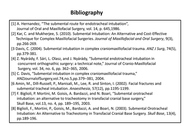 Submental Intubation - (Steps Of The Procedure Explained) | PPSX ...