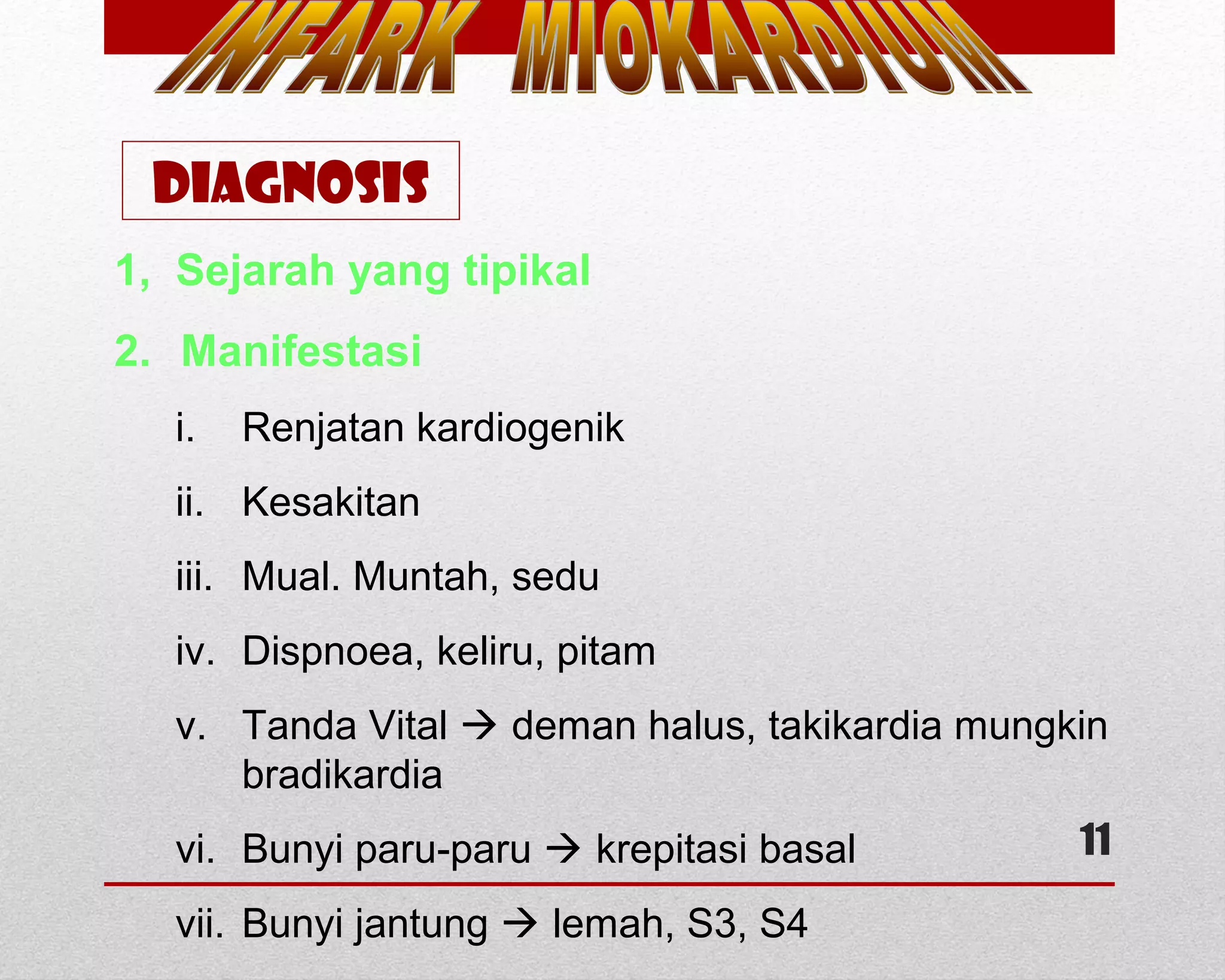 AMI - INFARKSI MIOKARDIUM AKUT | PPT