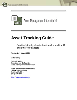 AMI Asset Tracking Guide | PDF