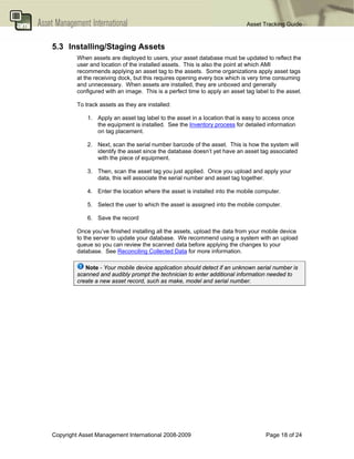 AMI Asset Tracking Guide | PDF