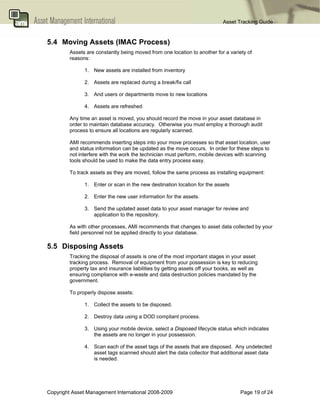 AMI Asset Tracking Guide | PDF