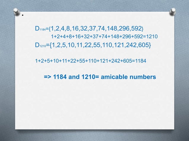 Amicable numbers | PPTX