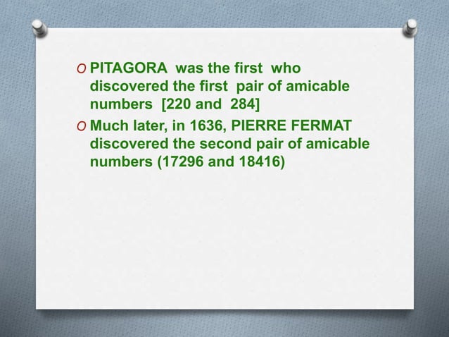 Amicable numbers | PPTX
