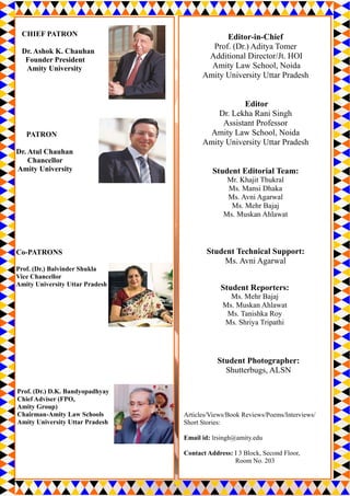 Amicode e-Newsletter Issue 11 - Amity Law School Noida | PDF