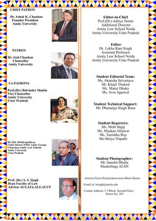 Ami code e newsletter-nov 2018_amity law school noida | PDF