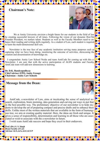 Ami code e newsletter-nov 2018_amity law school noida | PDF
