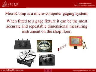 Albion Devices, Inc Micro Computer Gaging System | PPT