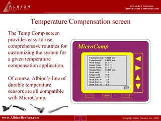 Albion Devices, Inc Micro Computer Gaging System | PPT