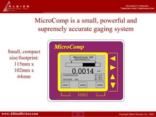 Albion Devices, Inc Micro Computer Gaging System | PPT