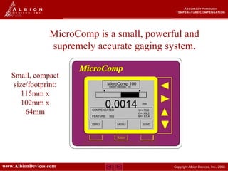 Albion Devices, Inc Micro Computer Gaging System | PPT