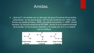 Amidas y-dobles-ligaduras | PPTX