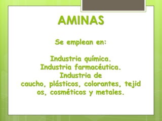 Amidas y aminas | PPTX