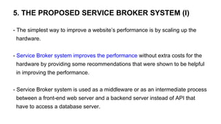 A middleware system between web and database servers | PPT